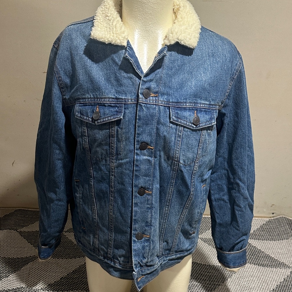 Goodfellow &. Co Denim Sherpa-Lined Jacket - Gem